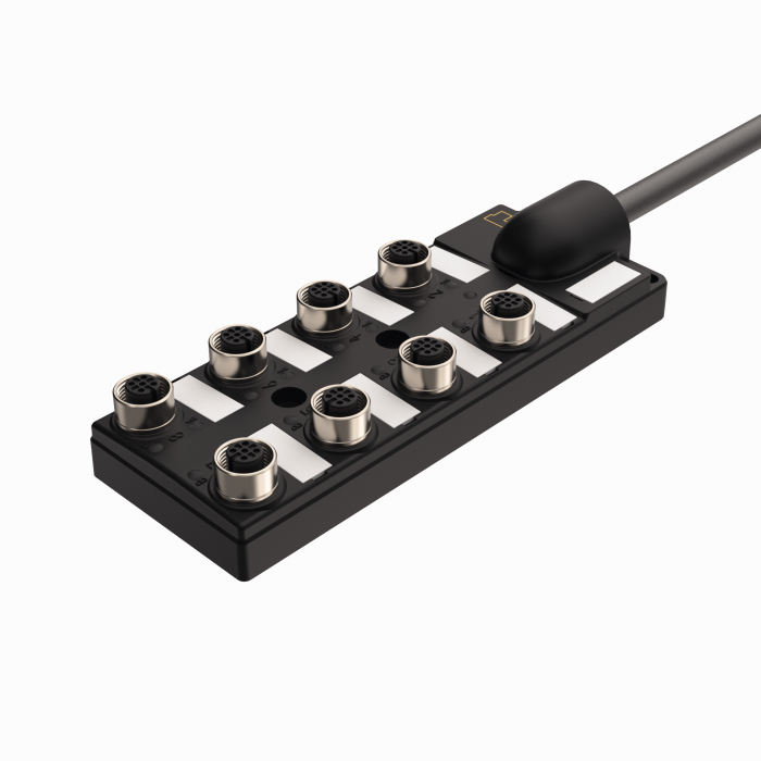 Passive Actuator/Sensor Box, M12 × 1 - With Homerun Cable, 8-port